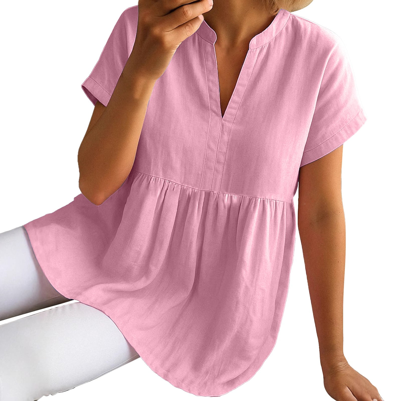 Weikingp Womens T Shirts Loose Fit Summer Tops For Teens Trendy Dressy ...