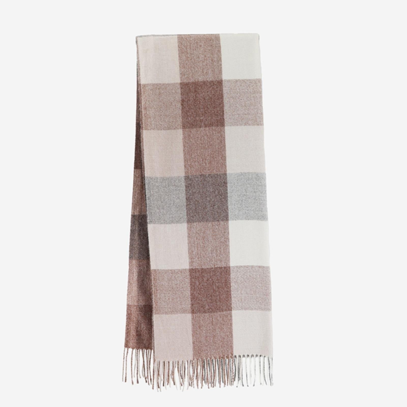 Weikingp scarf for women,Women's Big Coloured Checked Scarf Winter Warm ...