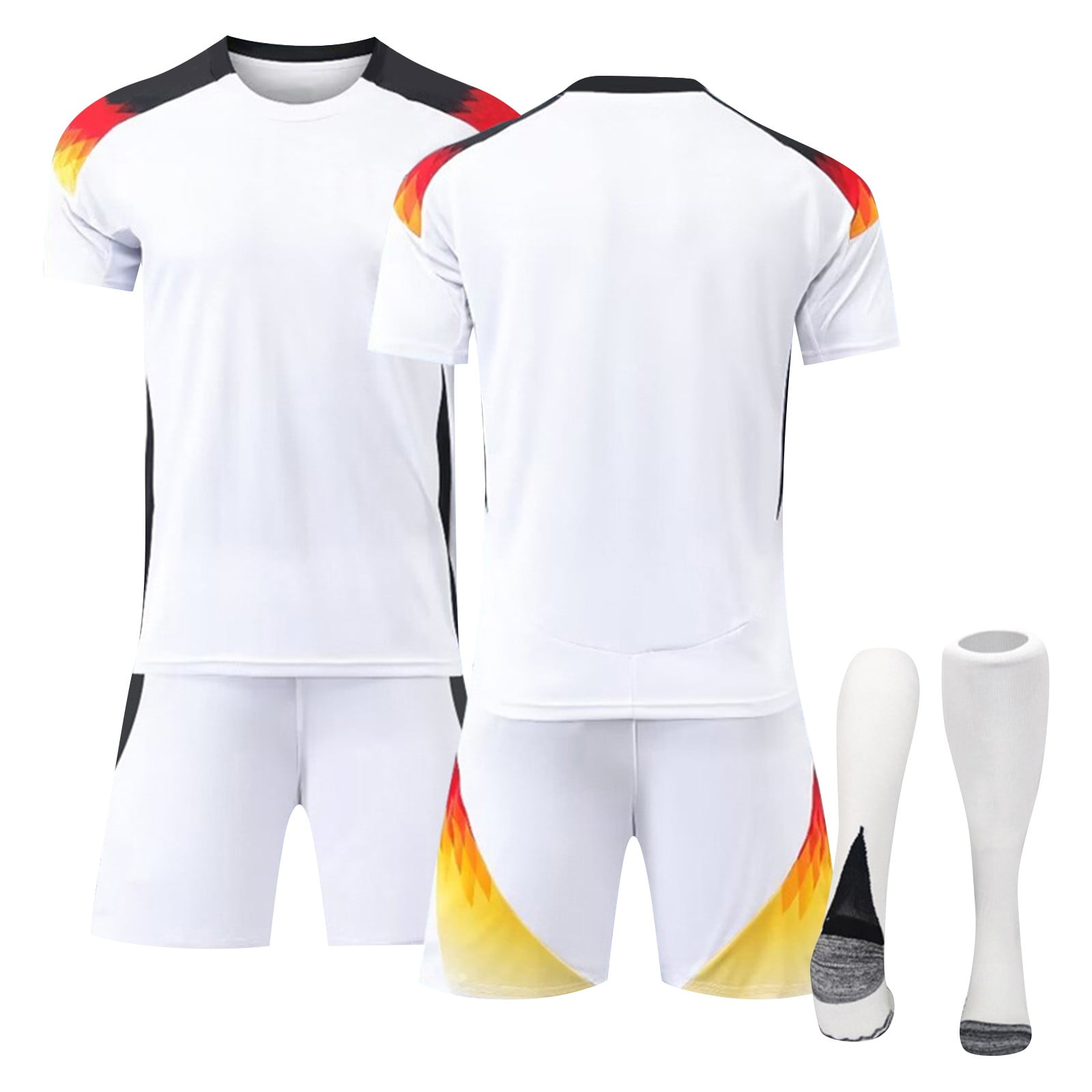 Weilan 2024 German Home Game Soccer Jersey, 3 Piece Set 24-25 German Soccer Jersey Printed ...