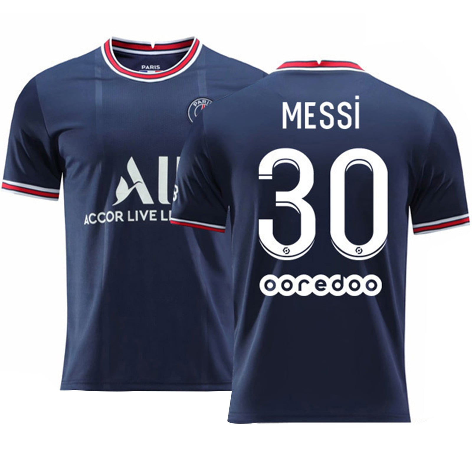 Weilan 22/23 French FC Home Game Soccer Jersey, #30 Professional Soccer Player Dark Blue French ...