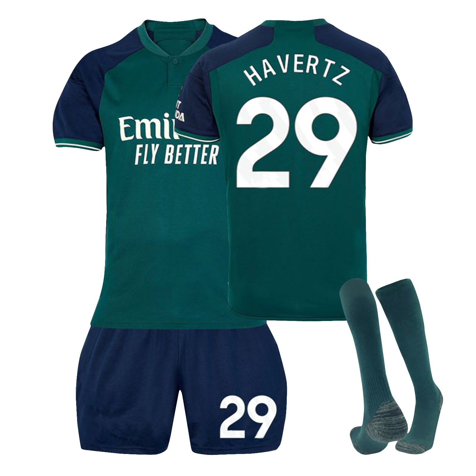 Weilan 2324 English FC Second Away Game Soccer Jersey, Printed #29 HAVERTZ English Soccer Jersey ...