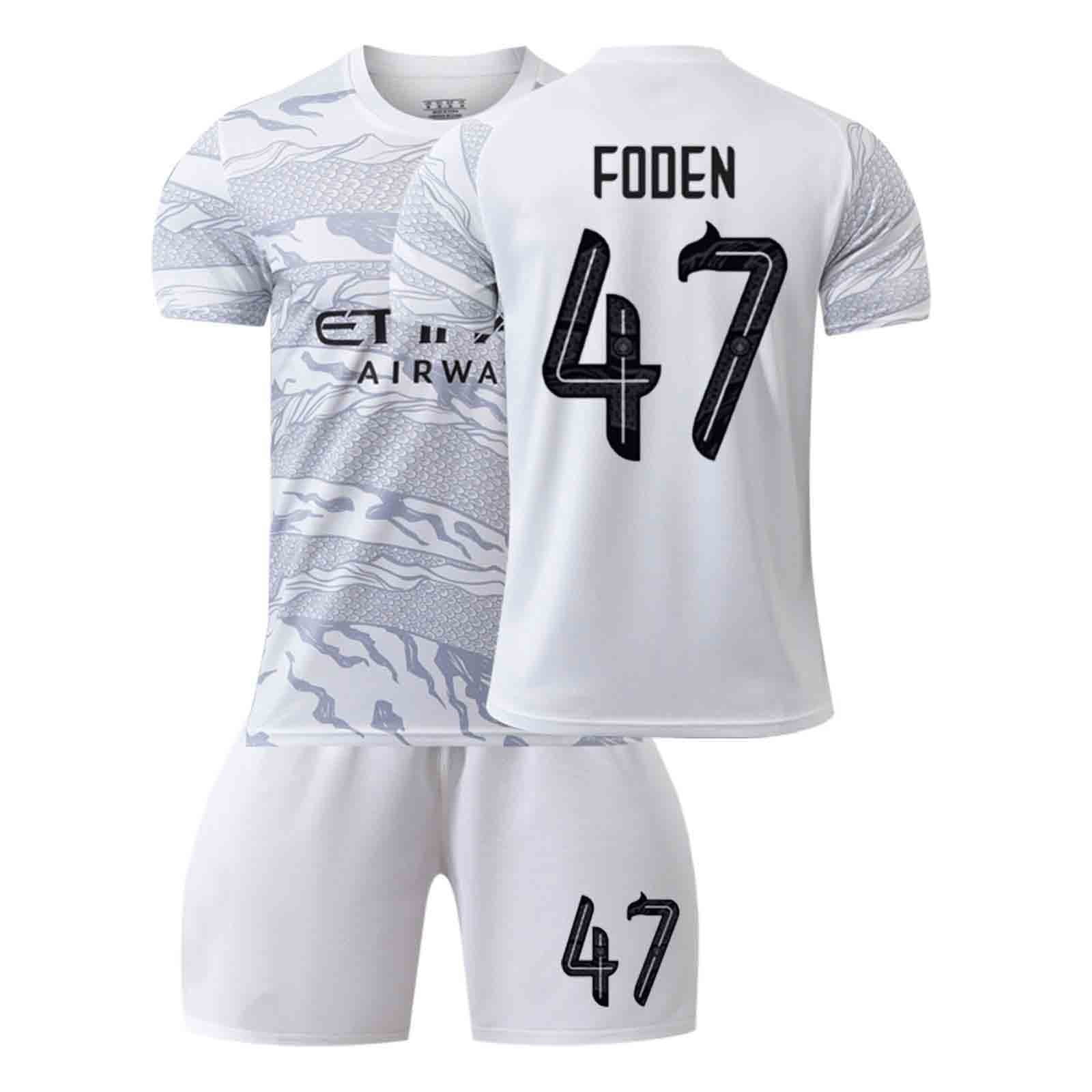 Weilan 2324 European Home Game Dragon Year Soccer Jersey, European #47 FODEN Soccer Jersey 2 ...