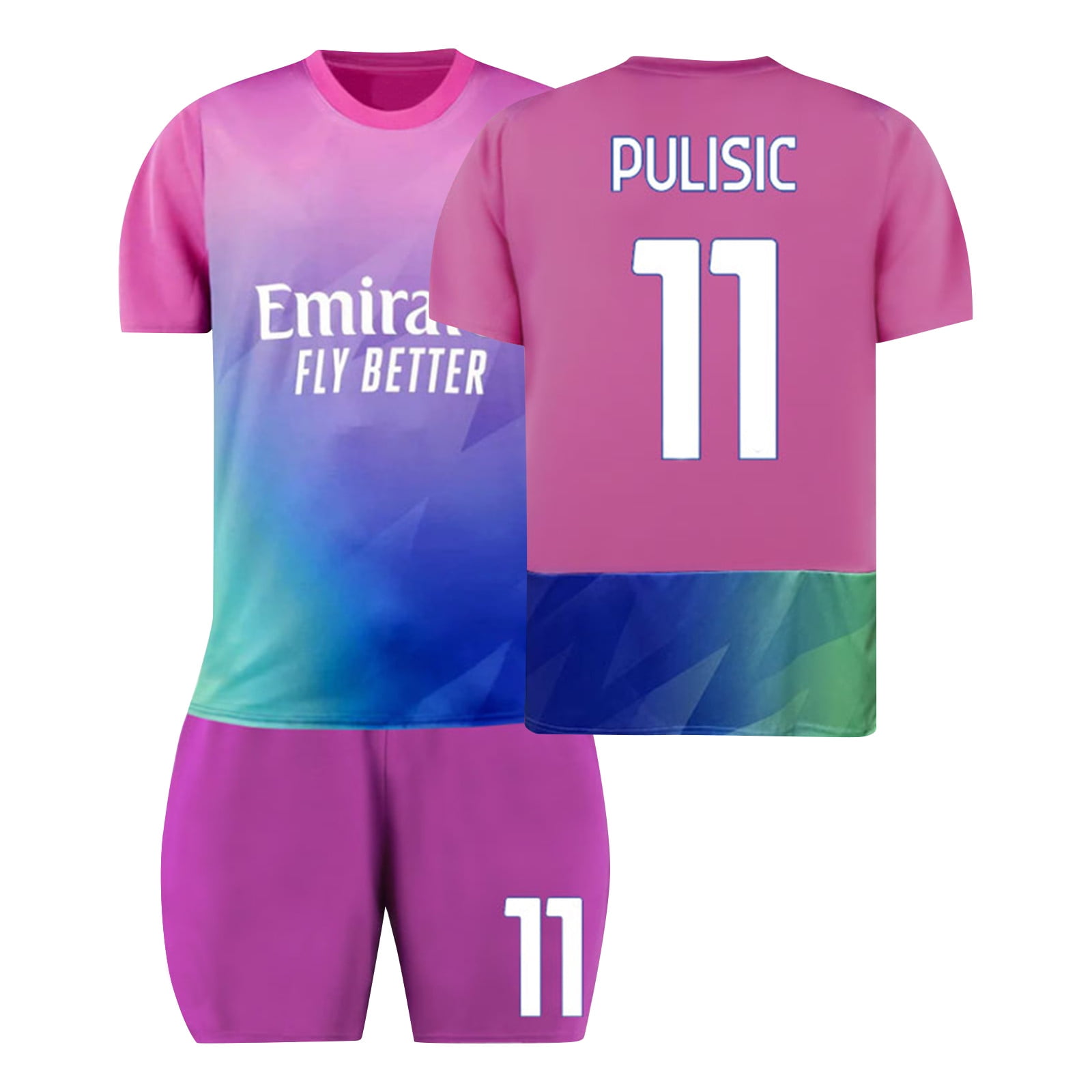 Weilan 2324 Italian Soccer Game Second Away Game Soccer Jersey, #11 PELISIC Short Sleeve ...