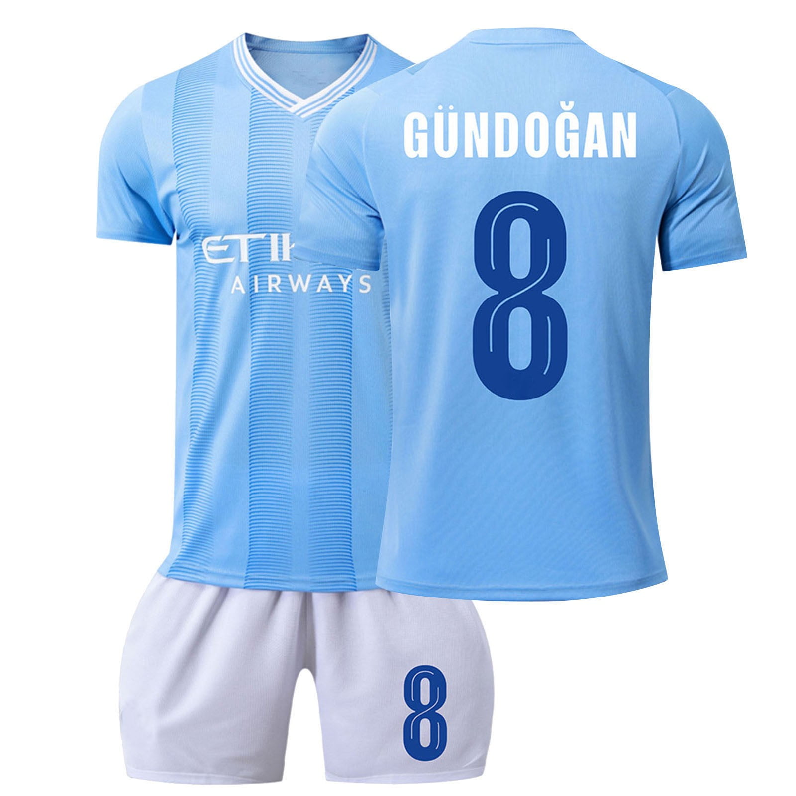 Weilan 2324 UEFA Champions League Soccer Jersey, European #8 GUNDOGAN Soccer Jersey 2 Piece Set ...