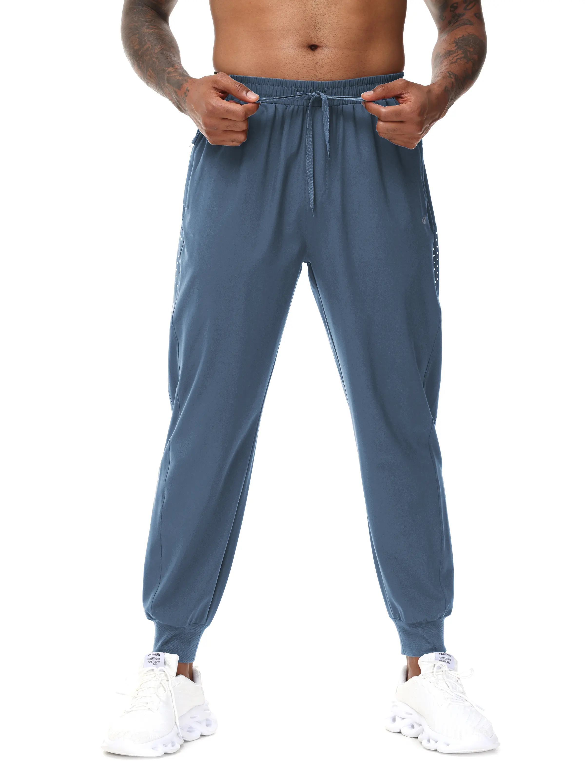 Weilanxin Men's Athletic Running Pants Lightweight Waterproof Workout ...