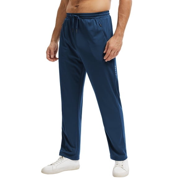 Weilanxin Men's Mesh Lightweight Sweatpants with Zipper Pockets ...