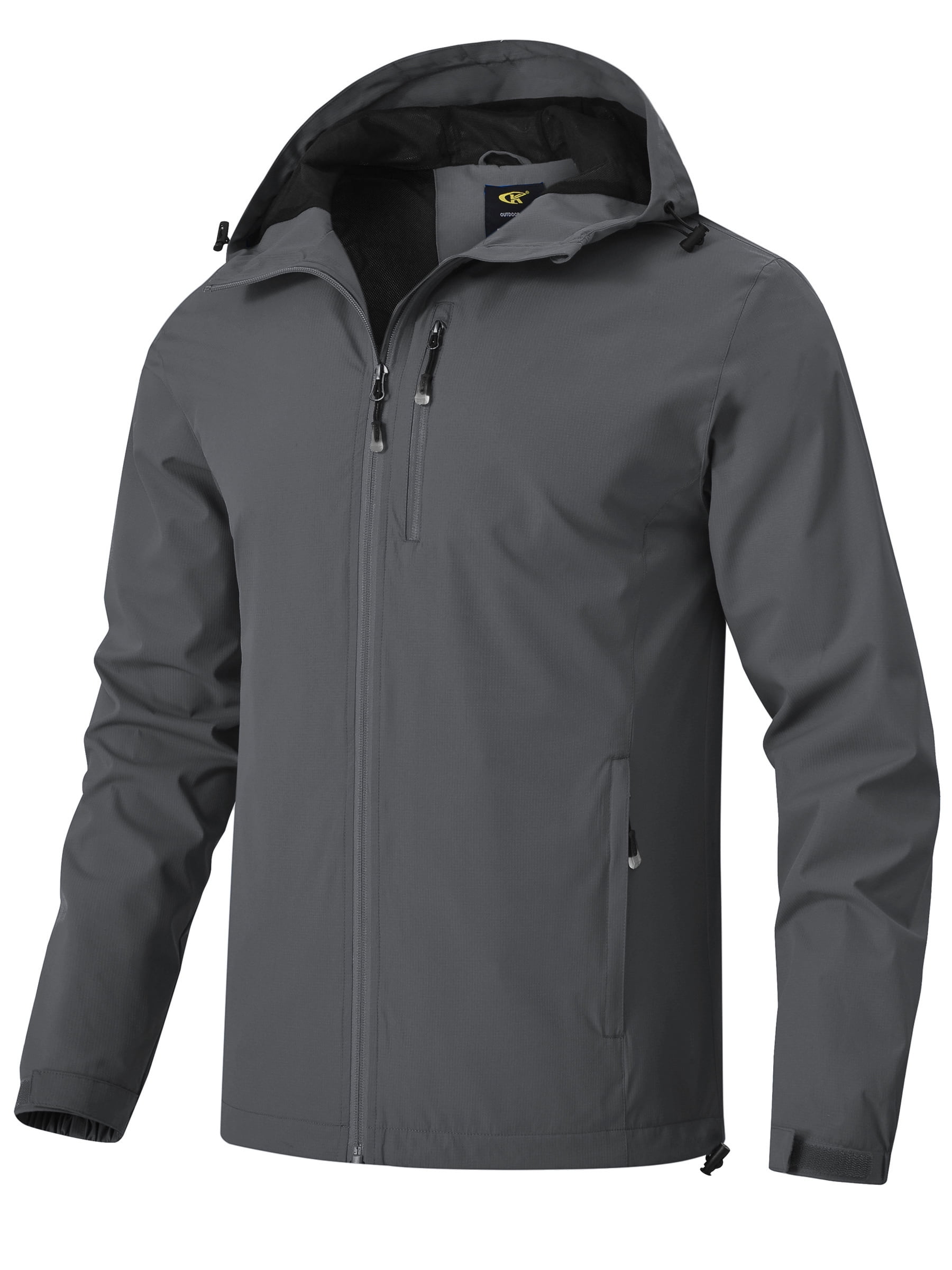 Weilanxin Men's Lightweight Jacket Hood Packable Raincoats Waterproof ...