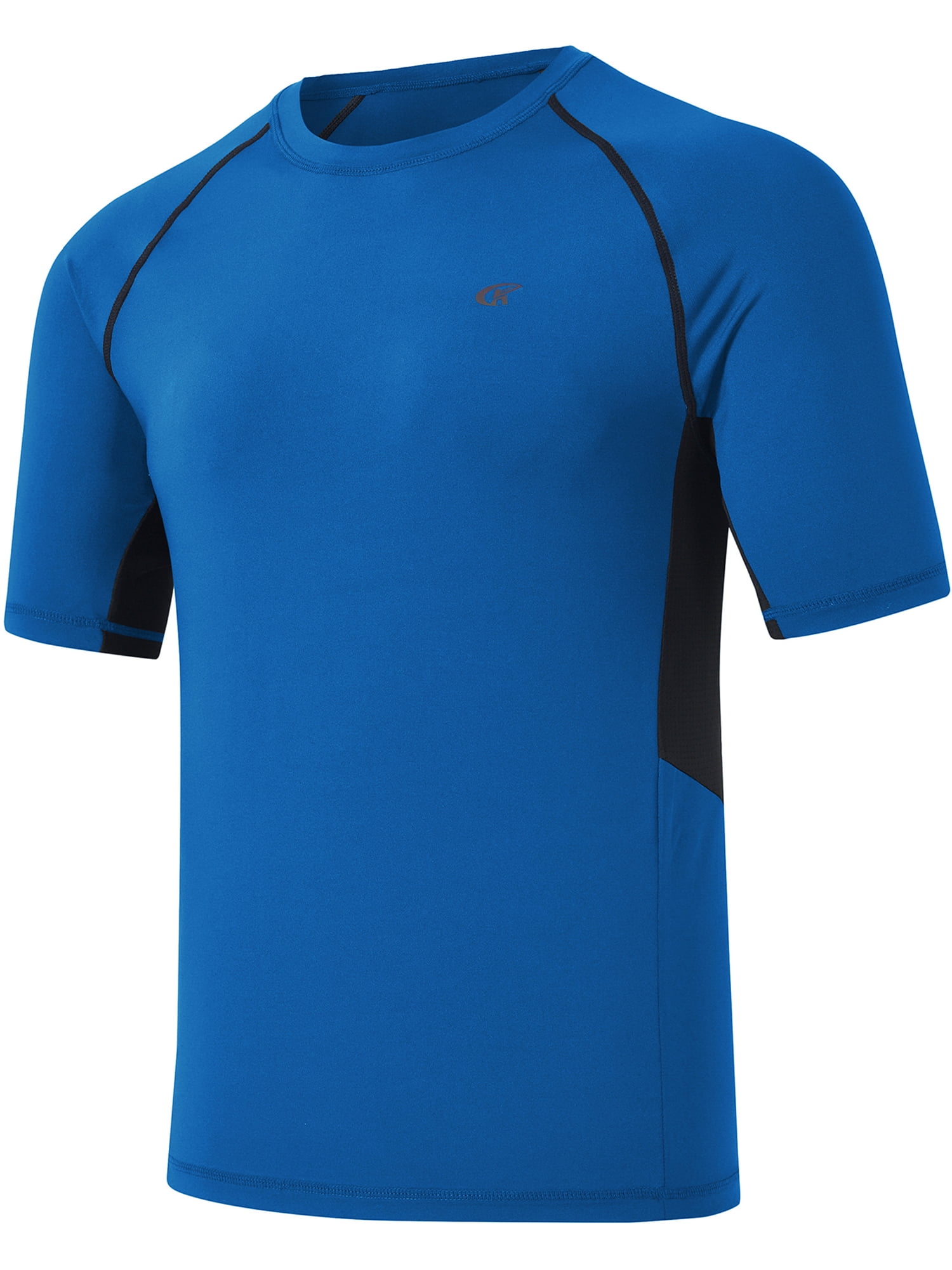 Weilanxin Swim Shirts for Men, Short Sleeve Rash Guard with UPF50+ Sun ...