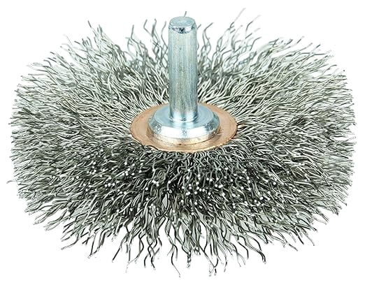 Weiler 17617 3" Narrow Face Stem-Mounted Crimped Wire Wheel, .014 ...