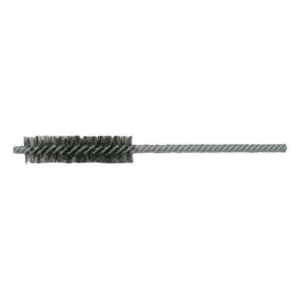 Weiler 21107 1/2" Power Tube Brush, .006" Steel Wire Fill, 2" Brush ...