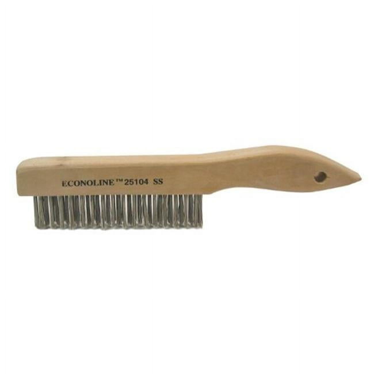 Weiler Stainless Steel Hand Wire Brush with Long Metal Bristle, 0.012 ...