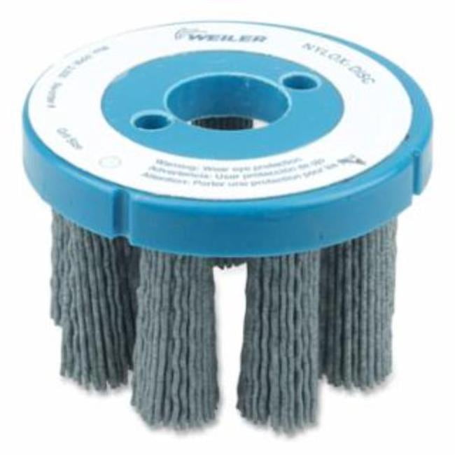 Weiler 85778 3" Nylox Disc Brush, Crimped Filament, 040/120SC Fill, 7/8 ...