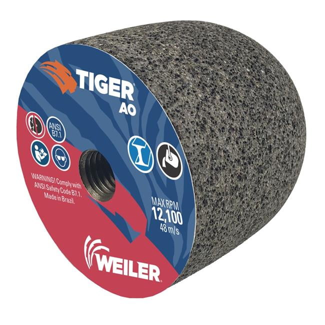 Weiler 68329 TIGER AO TYPE 18R Round Tip Portable Grinding Plug, A24-R ...