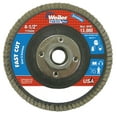 Weiler 4-1/2" Abrasive Flap Disc, Flat, Phenolic Backing, 4 oz ...