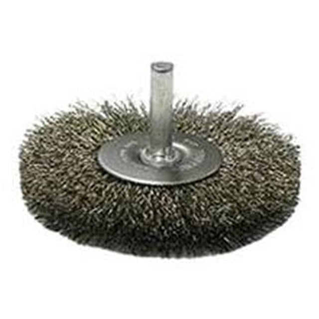 (10/Box) 3" Radial Wire Wheel .014 Ss 1/4" Stem - Walmart Business Supplies