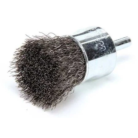 Weiler 90188 Crimped Wire End Wire Brush, Steel, 1" - Walmart.com