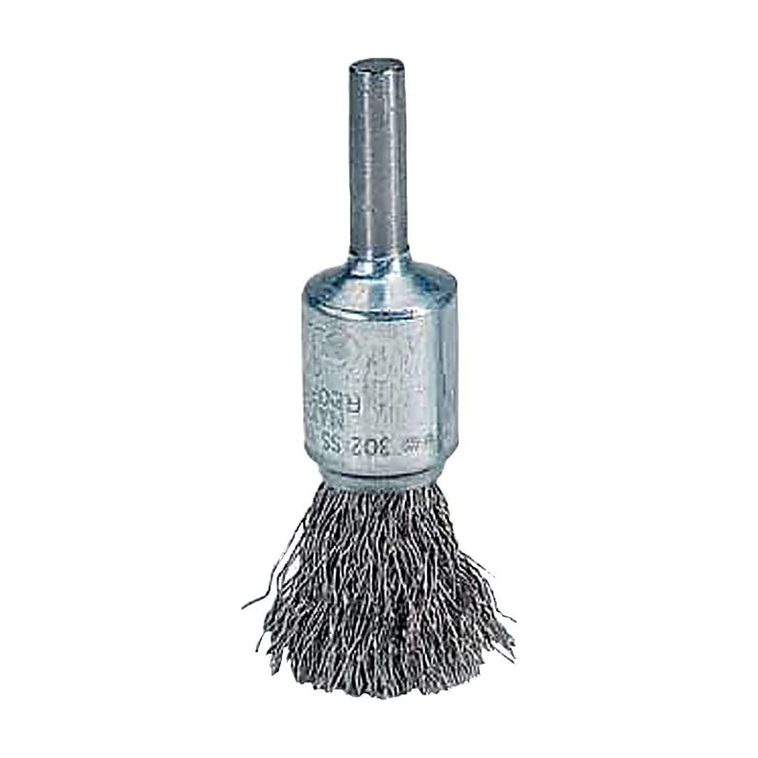 Weiler Crimped Wire End Wire Brush, Steel, 1/2" 96099 - Walmart.com