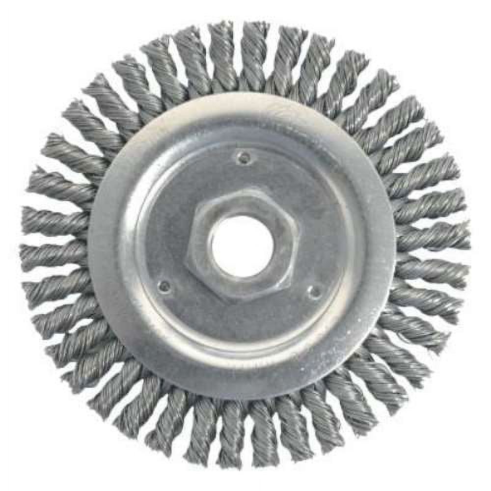 Weiler Dually Stringer Bead Wheel, 4 1/2 in D x 3/16 W, .02 Carbon ...