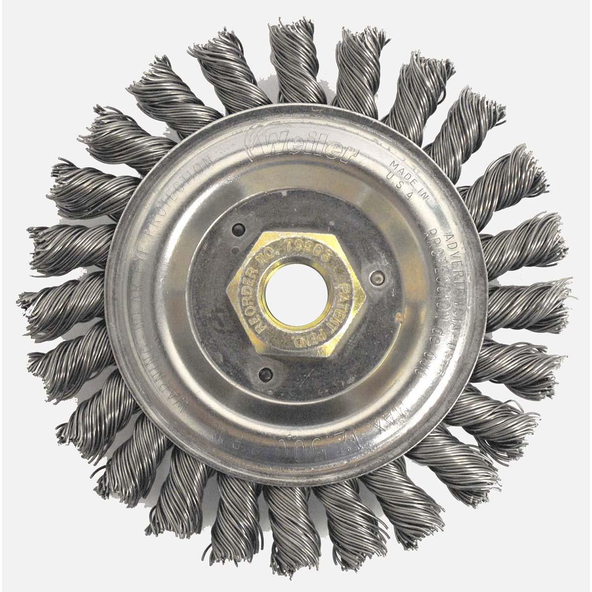 Weiler Dually Stringer Bead Wheel, 5 in D x 1/2 in W, .023 in Carbon ...