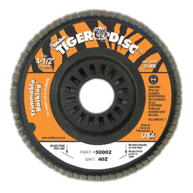 Weiler Fiber Disc,4 1/2 in Dia,5/8in Arbor 97905 - Walmart.com