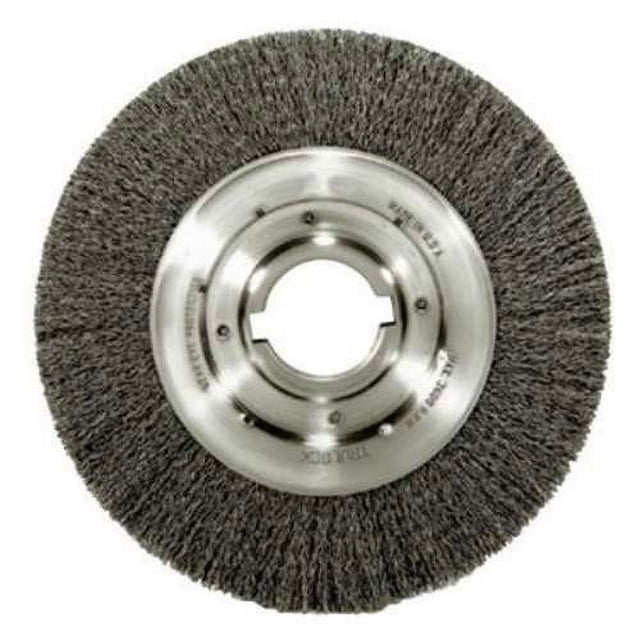 Weiler Medium Crimped Wire Wheel, 8 in D x 1 in W, .0118 in Stainless ...