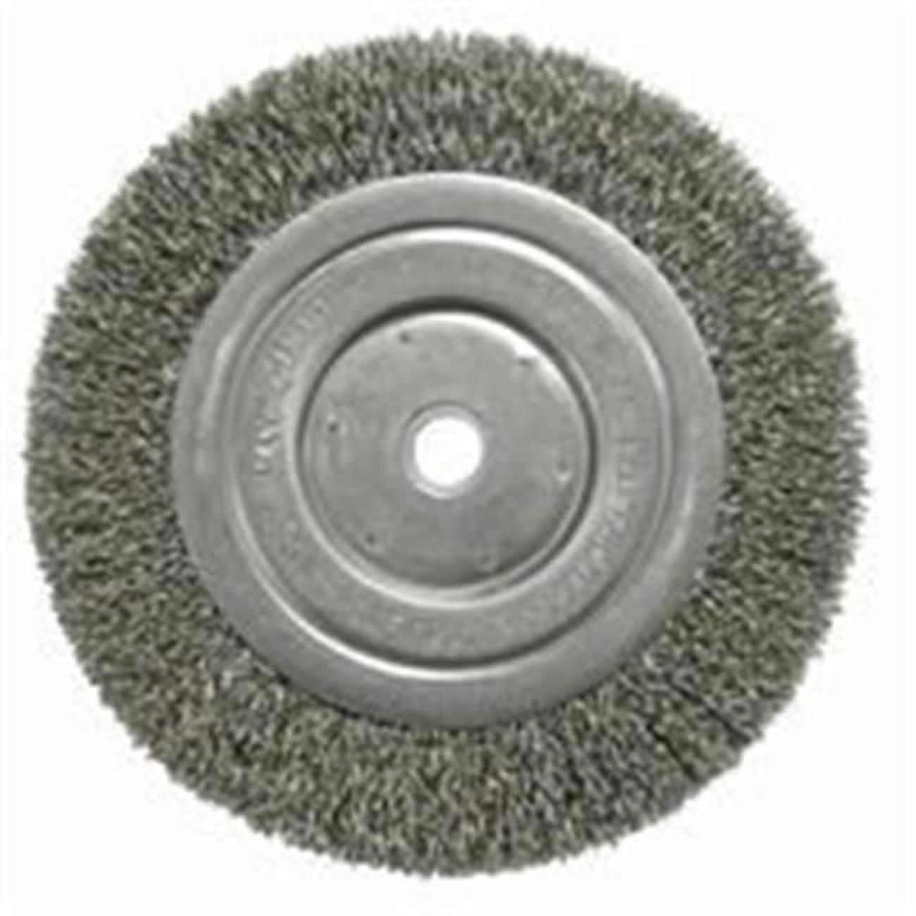 Weiler Narrow Face Crimped Wire Wheel, 6 in D, .014 Steel Wire - 10 BOX ...
