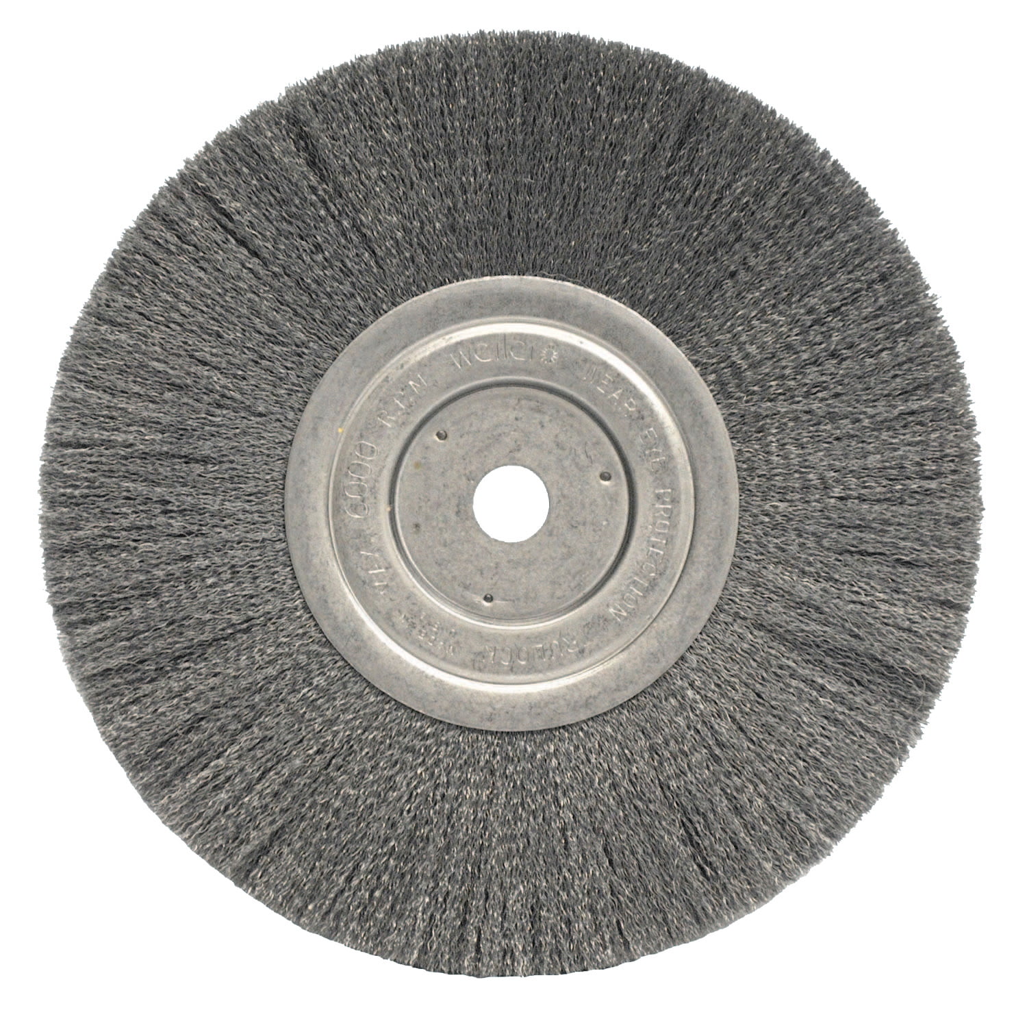 Weiler Narrow Face Crimped Wire Wheel, 8 in D x 3/4 W, .006 Stainless ...