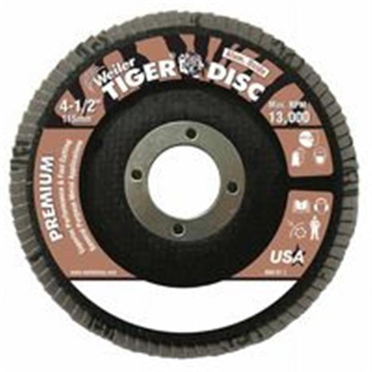 Weiler Tiger Disc Angled Style Flap Discs-4.5 in.-40 Grit - Walmart.com