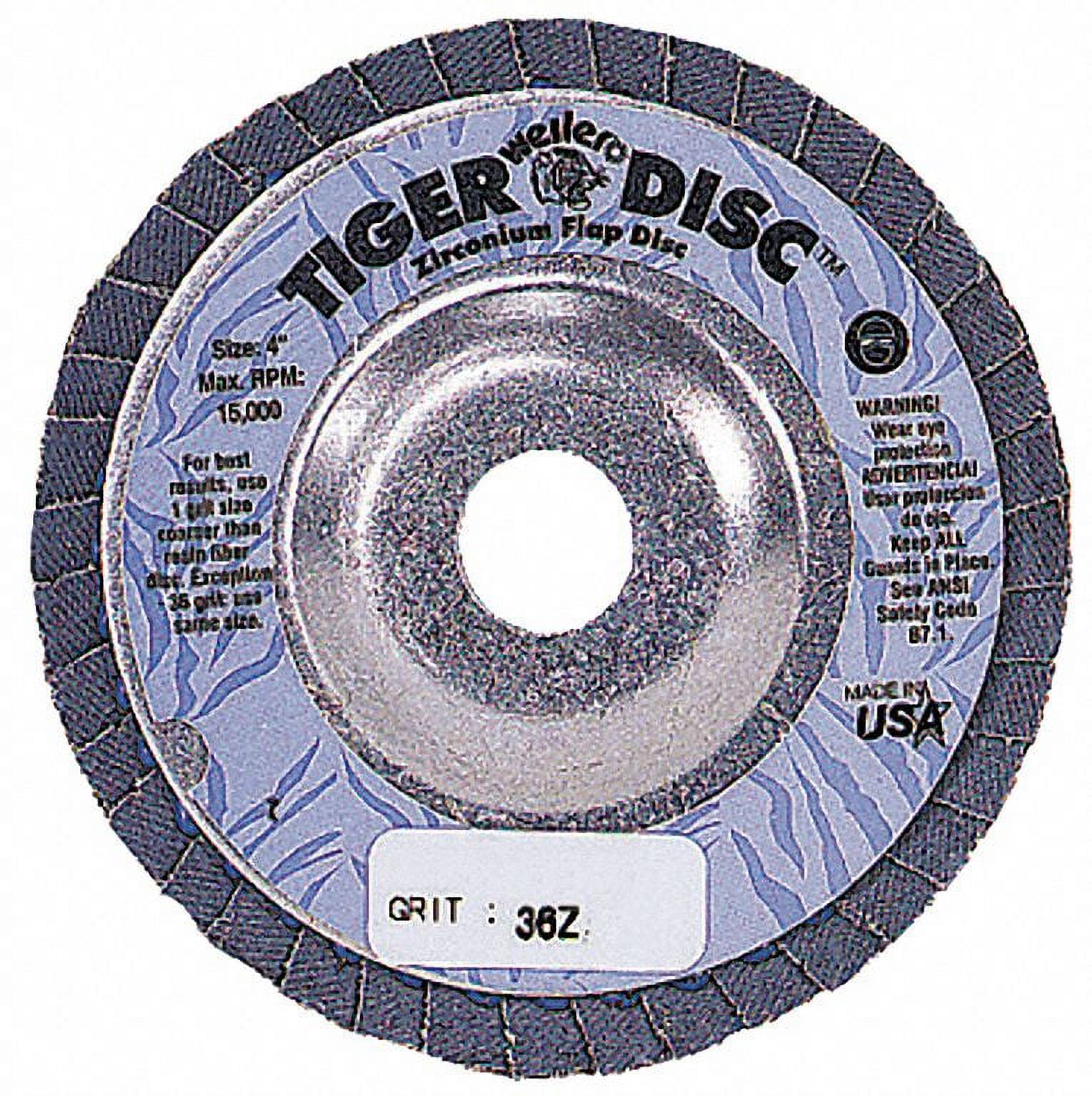 Weiler Tiger Disc Angled Style Flap Discs, 7", 60 Grit, 7/8 Arbor ...