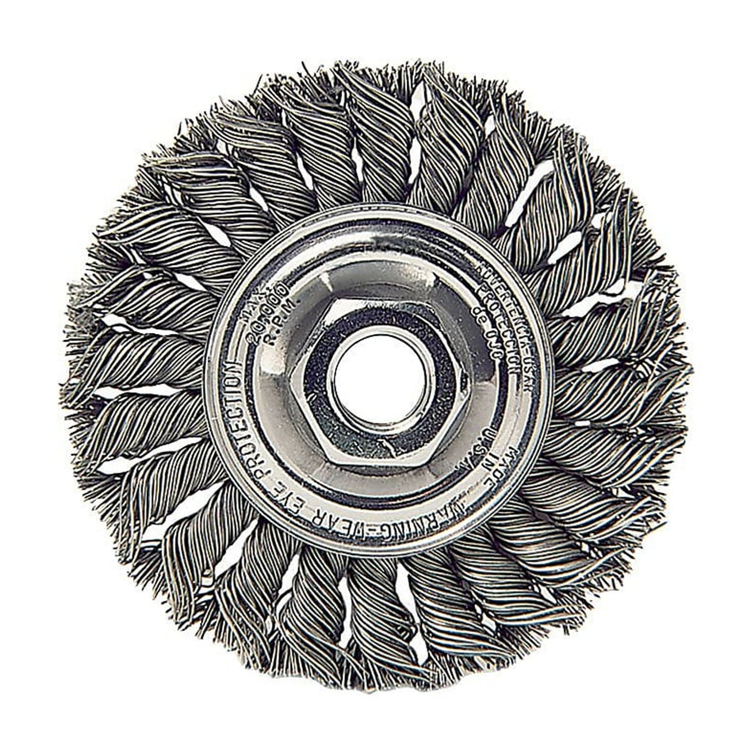 Weiler Twist Wire Wheel Brush,Arbor,4 In. 94102 - Walmart.com