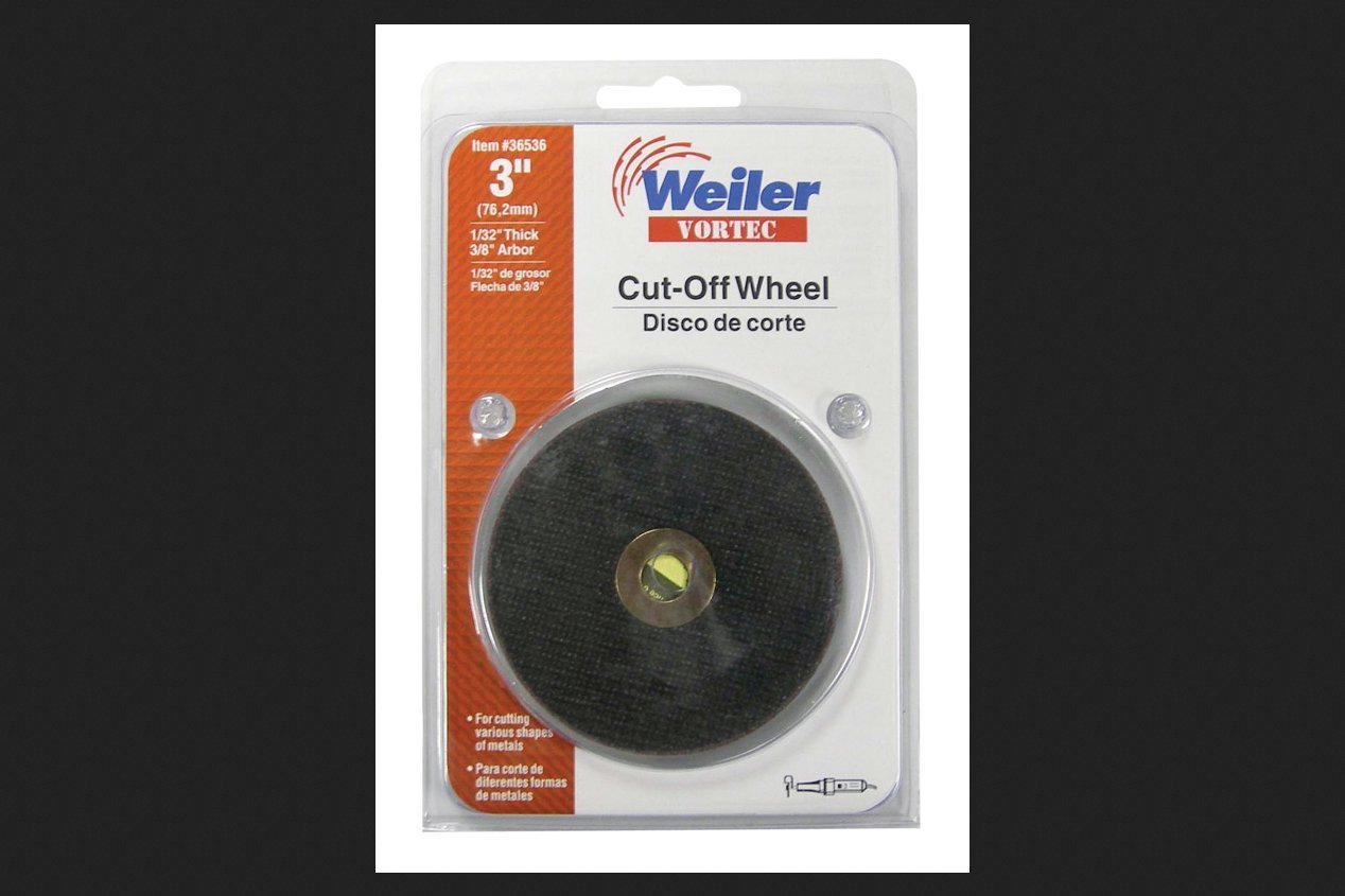 Weiler Vortec 3 in. Dia. x 3/8 in. Aluminum Oxide Cut-Off Wheel 1 pc ...