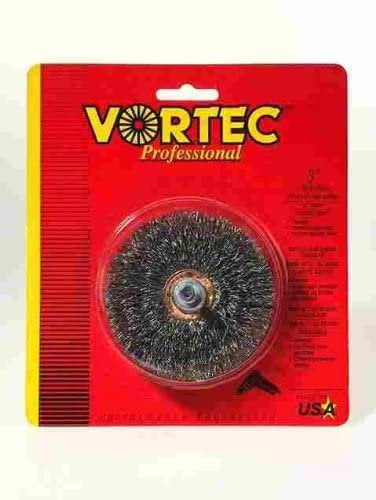 Weiler Vortec Pro 3 in. Crimped Wire Wheel Brush Carbon Steel 20000 rpm ...