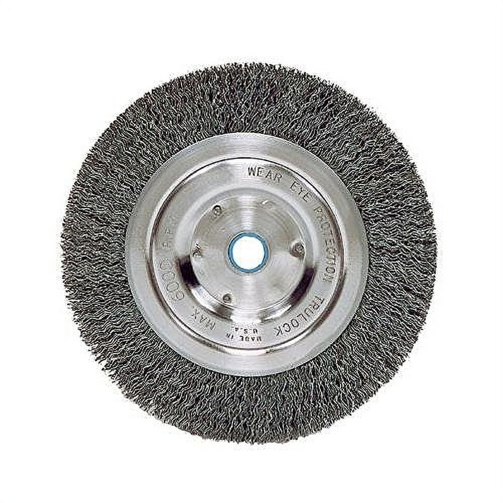 Weiler Vortec Pro Crimped Wire Wheel, 6 in D, Med., .014 in Carbon ...