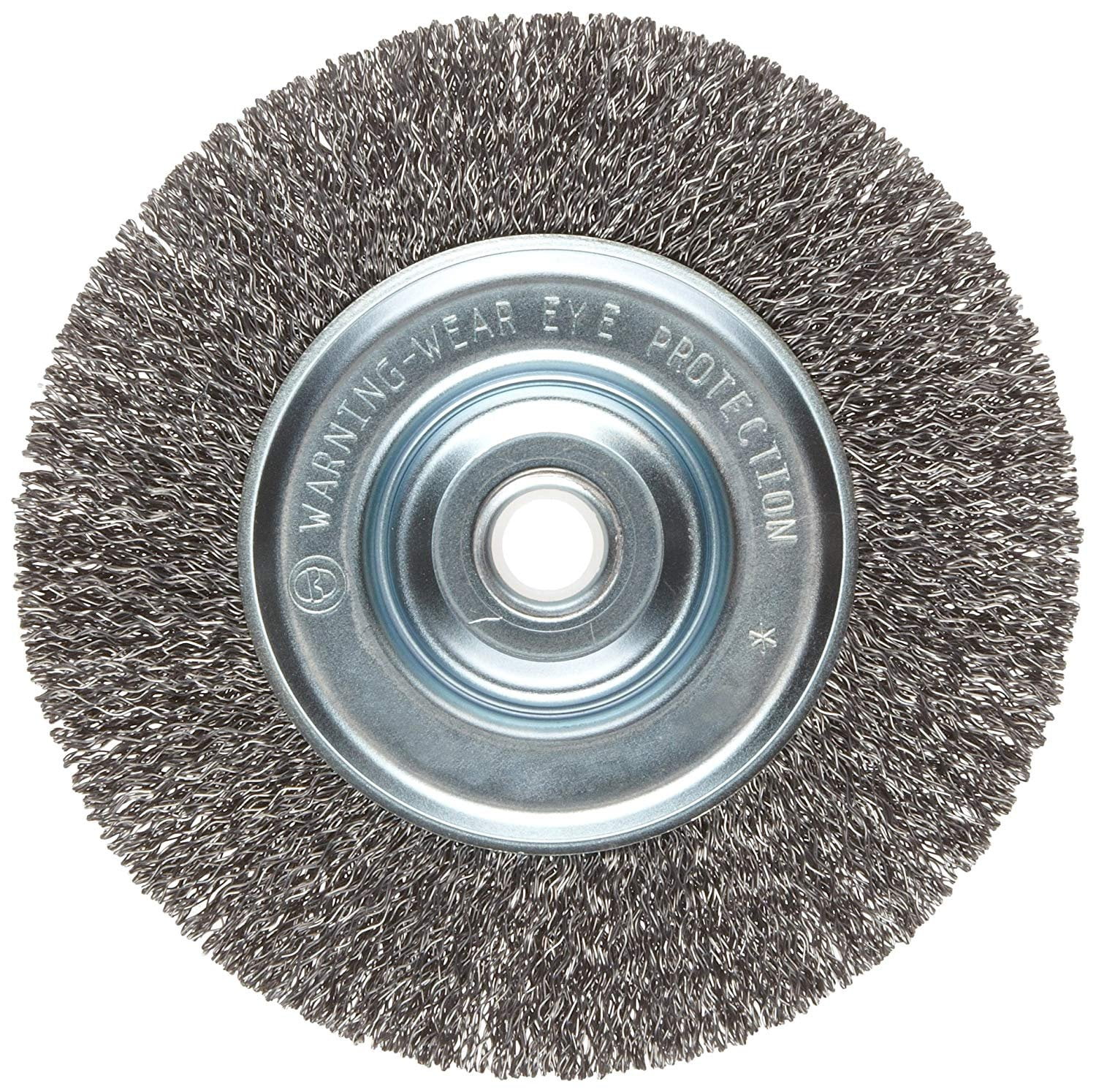 Weiler Vortec Pro Narrow Face Wire Wheel Brush, Round Hole, Carbon ...