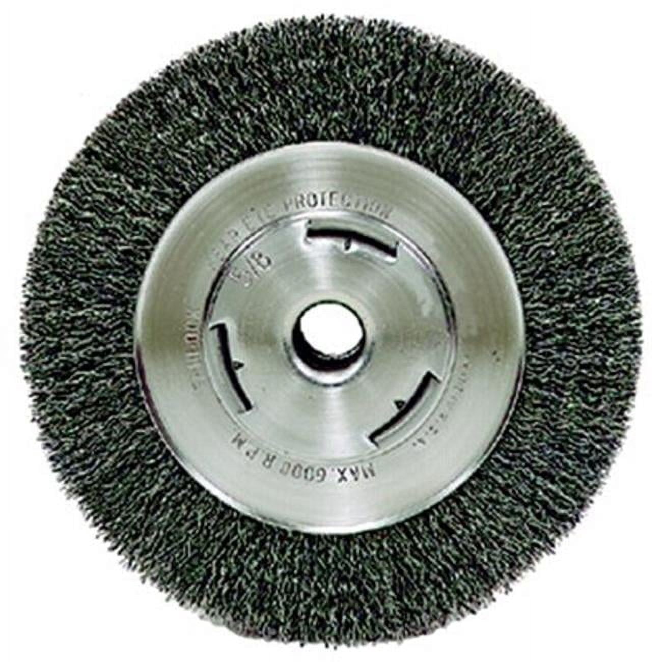 Weiler Wide-Face Crimped Wire Wheel, 7 in Dia. x 7/8 in W, 0.014 in ...