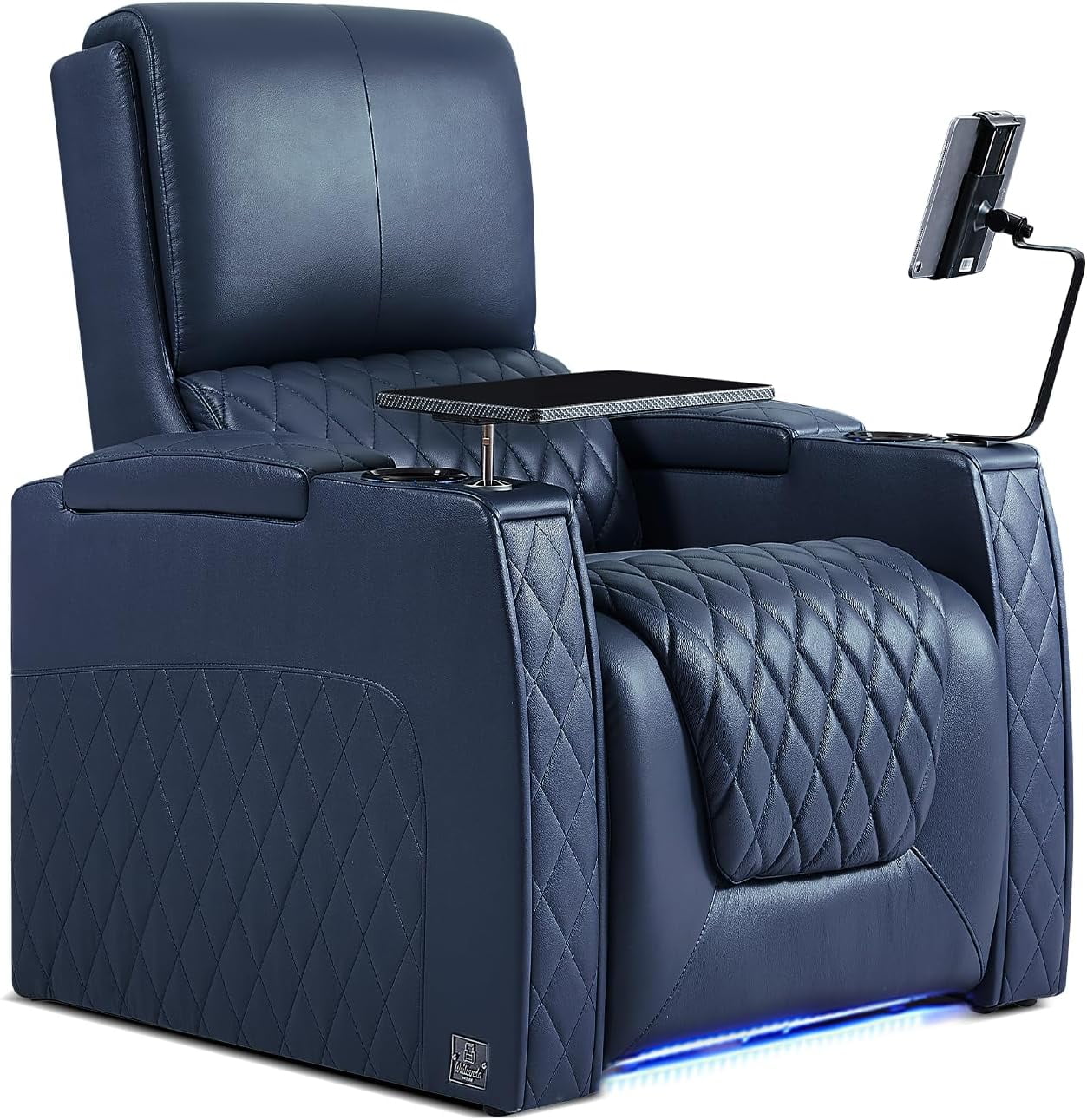 Weilianda Astronaut Zero Gravity Home Theater Seating Top Grain Leather Recliner Sofa Power ...
