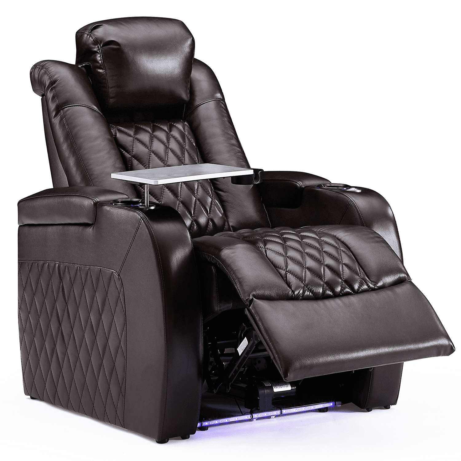 Weilianda Electric Home Theater Recliner Sofa, Leather Recliner Chair ...