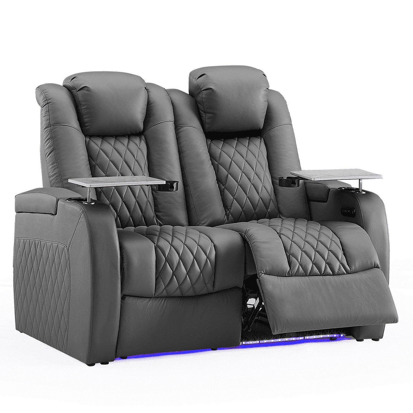 Weilianda Luxury Series Top Grain Leather Home Theater Seating with ...