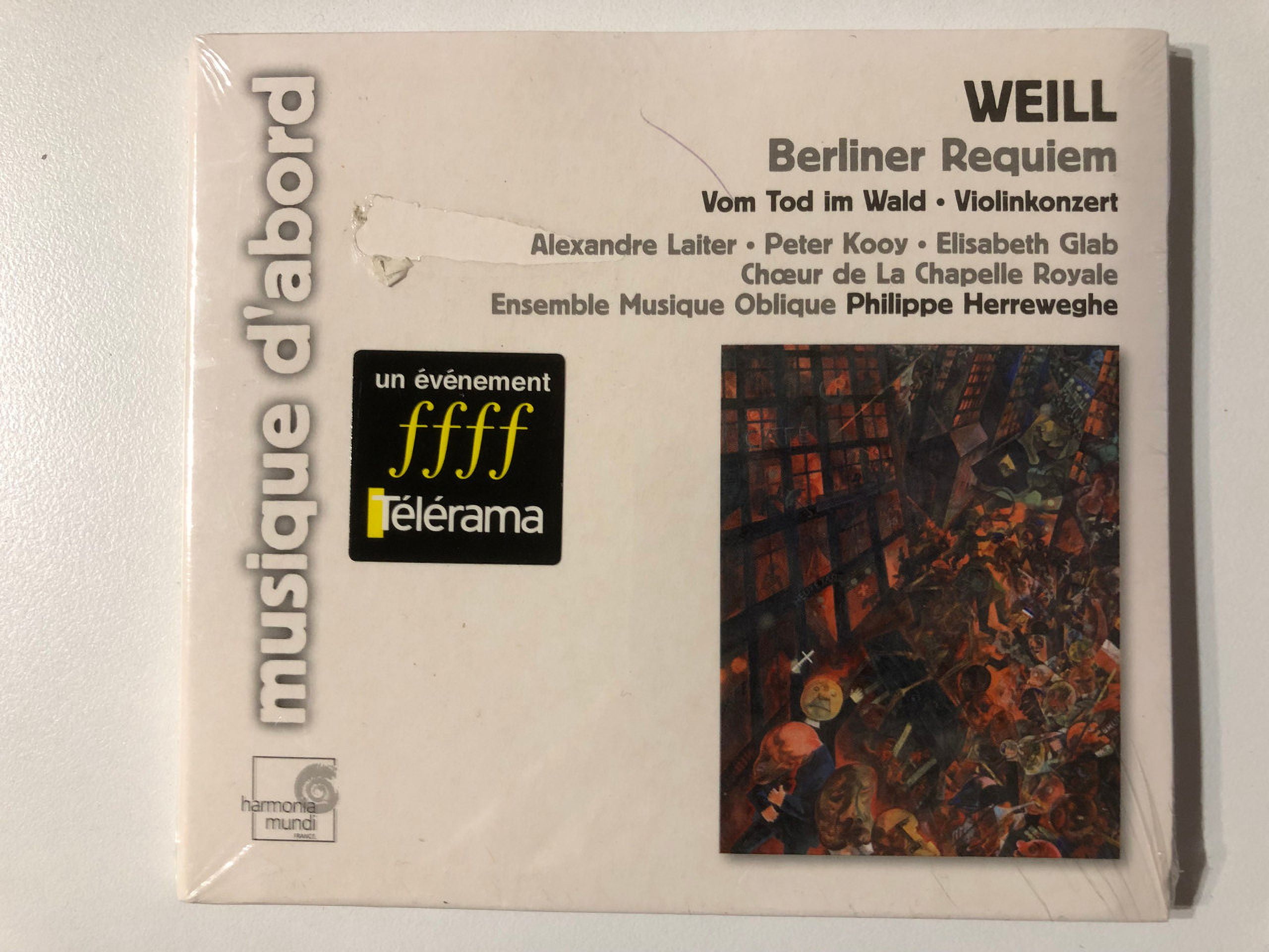 Weill - Berliner Requiem; Vom Tod Im Wald; Violinkonzert - Alexandre ...