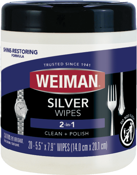 WEIMAN PRODUCTS Silver Polish Cleaner and Tarnish Remover Wipes 20 ...