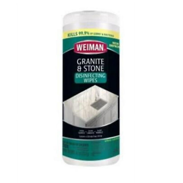 Weiman Granite & Stone Daily Cleaner Wipes, 30 Count, Safe for Quartz ...