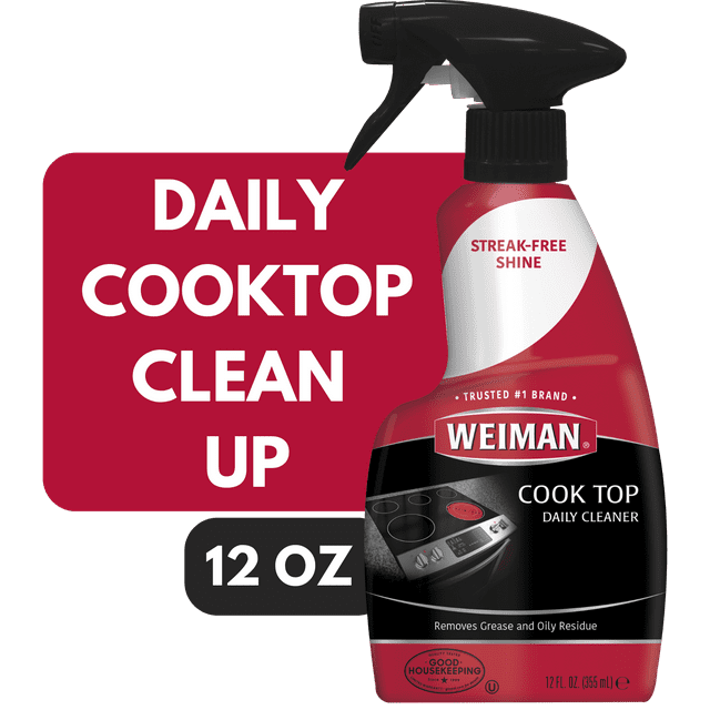 Weiman Daily Cooktop Cleaner Spray, 12 oz - Streak-Free Shine for ...