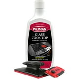 Weiman Cooktop Cleaner Kit, Glass and Ceramic Cooktop Cleaner and ...