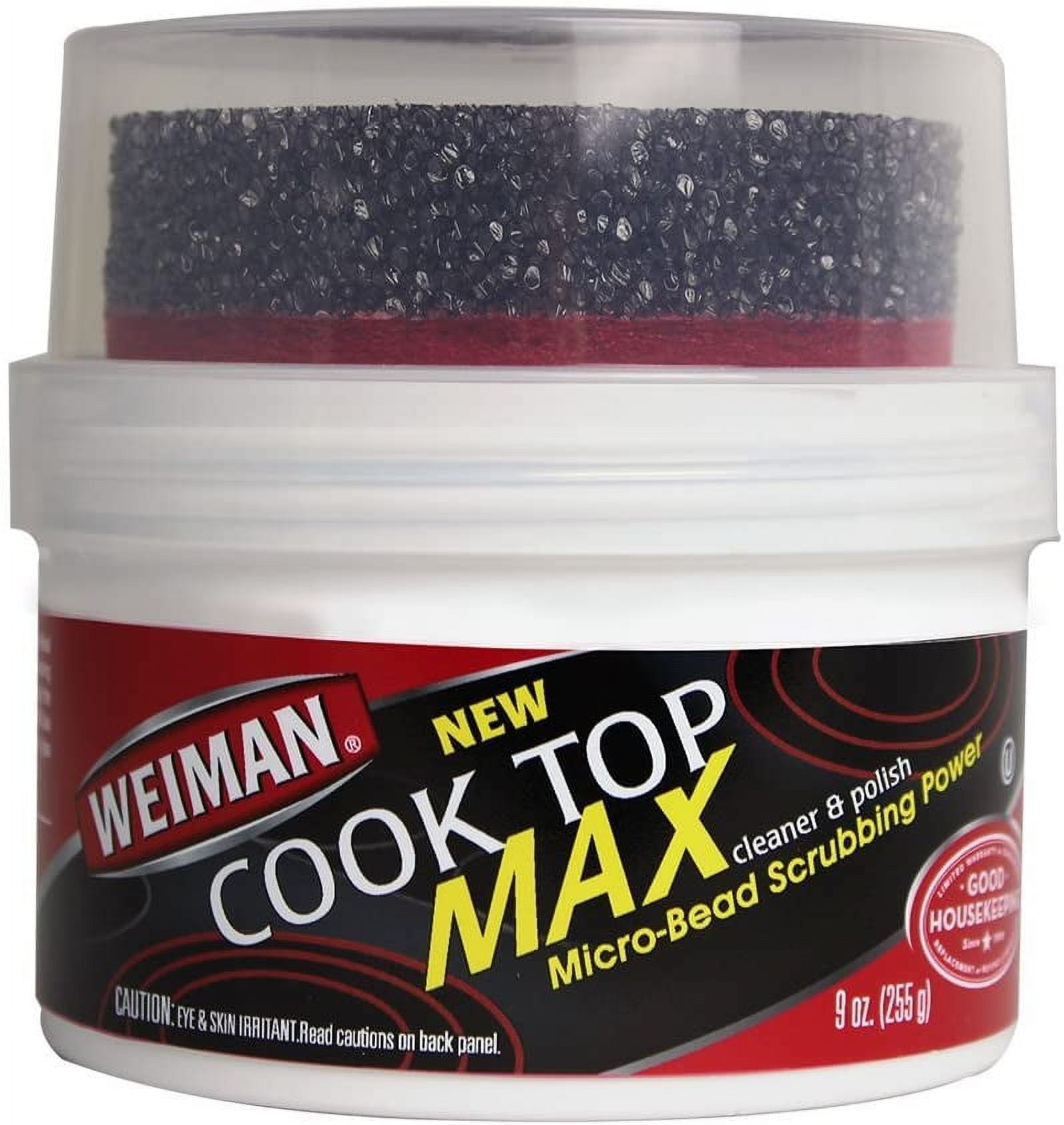 Weiman Cooktop Cleaner Max - 9 Ounce - Easily Remove Burned-On Food ...