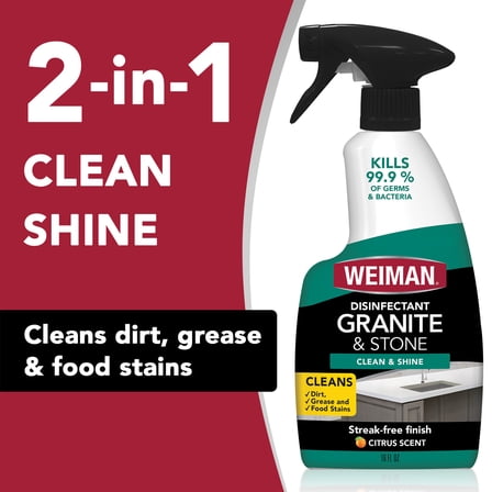 Weiman Disinfectant Granite Cleaner & Polish, 24 Fl Oz - Walmart.com