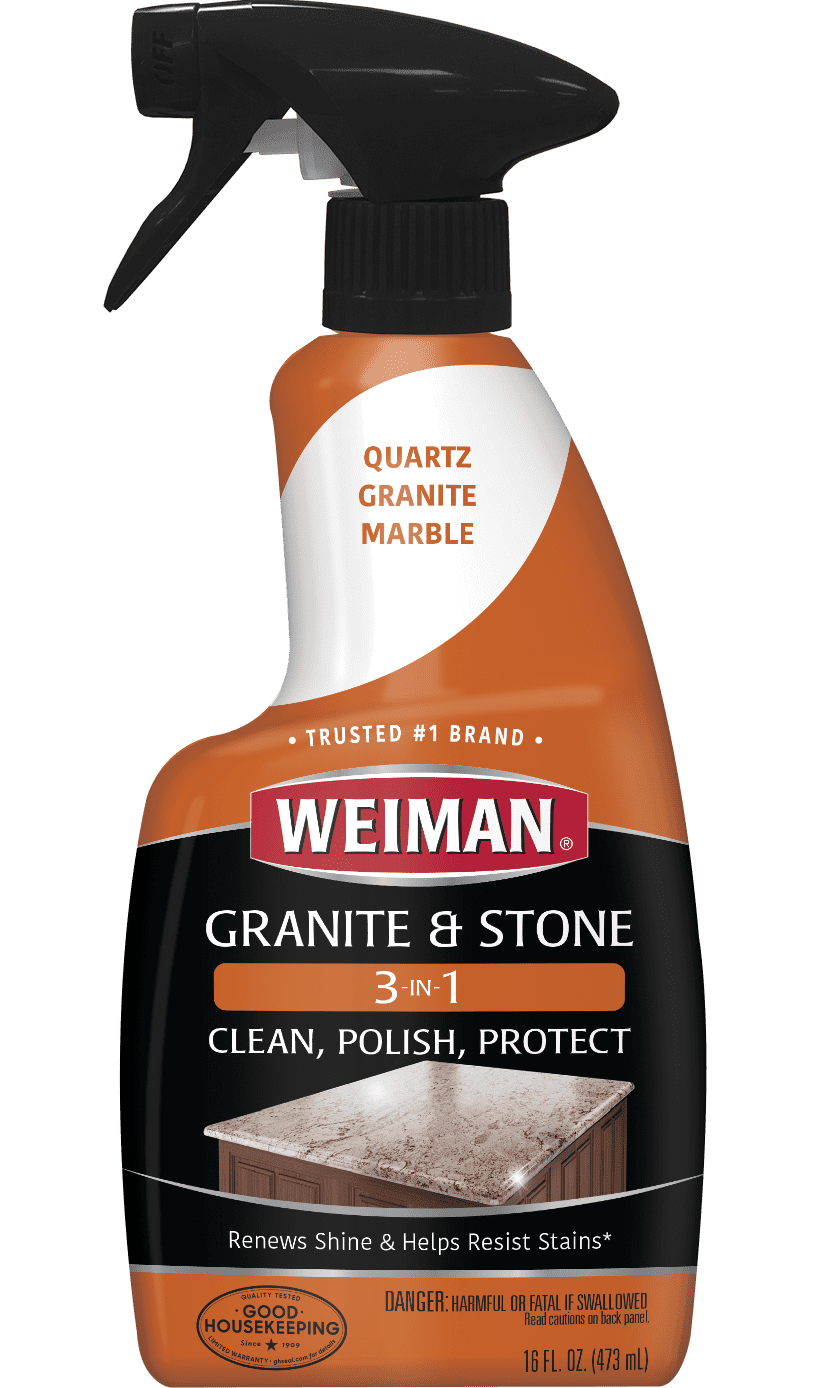 Weiman Granite & Stone 3-In-1 Cleaner, Polish & Protect 16 fl oz ...
