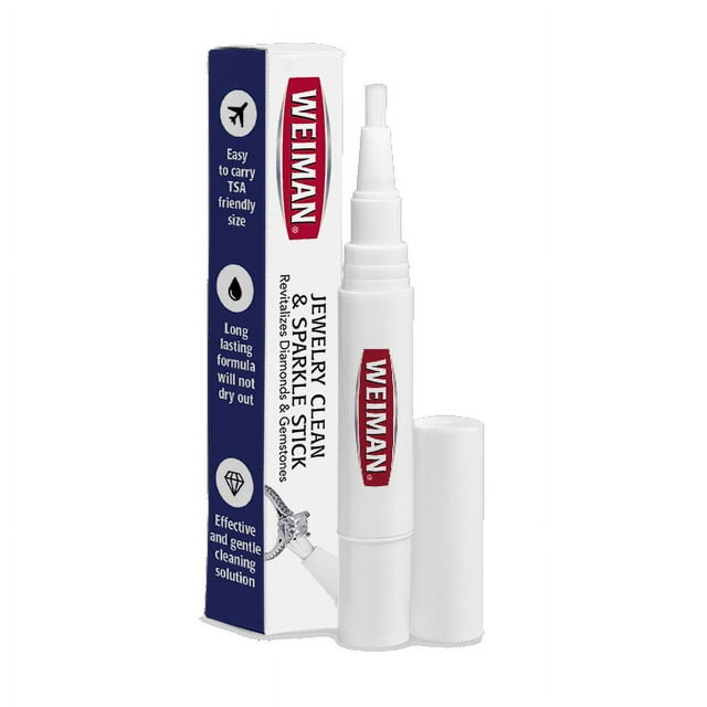 Weiman Jewelry Cleaner Pen with Cleaning Brush - For Fine Jewelry, On ...