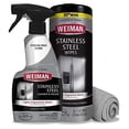 Weiman Stainless Steel Cleaner Kit - Fingerprint Resistant, Removes ...