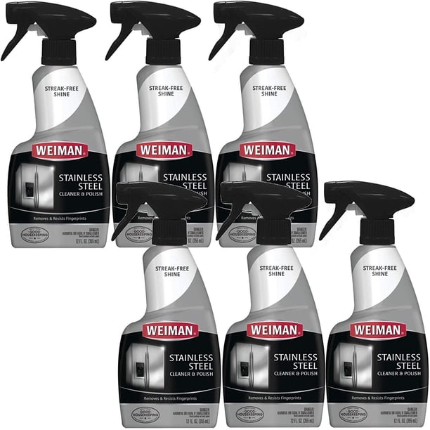 Weiman Stainless Steel Cleaner Spray, 12 Ounce - 6 per case. - Walmart ...