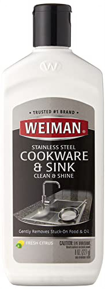Weiman Stainless Steel Sink and Pots & Pans Cleaner and Polish ...